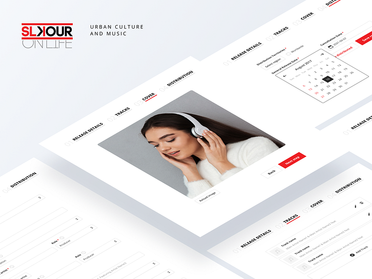 Music Distribution platform UI/UX by 2V Modules on Dribbble