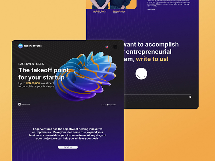 🚀 Eagerventures | Website by Eagerworks on Dribbble
