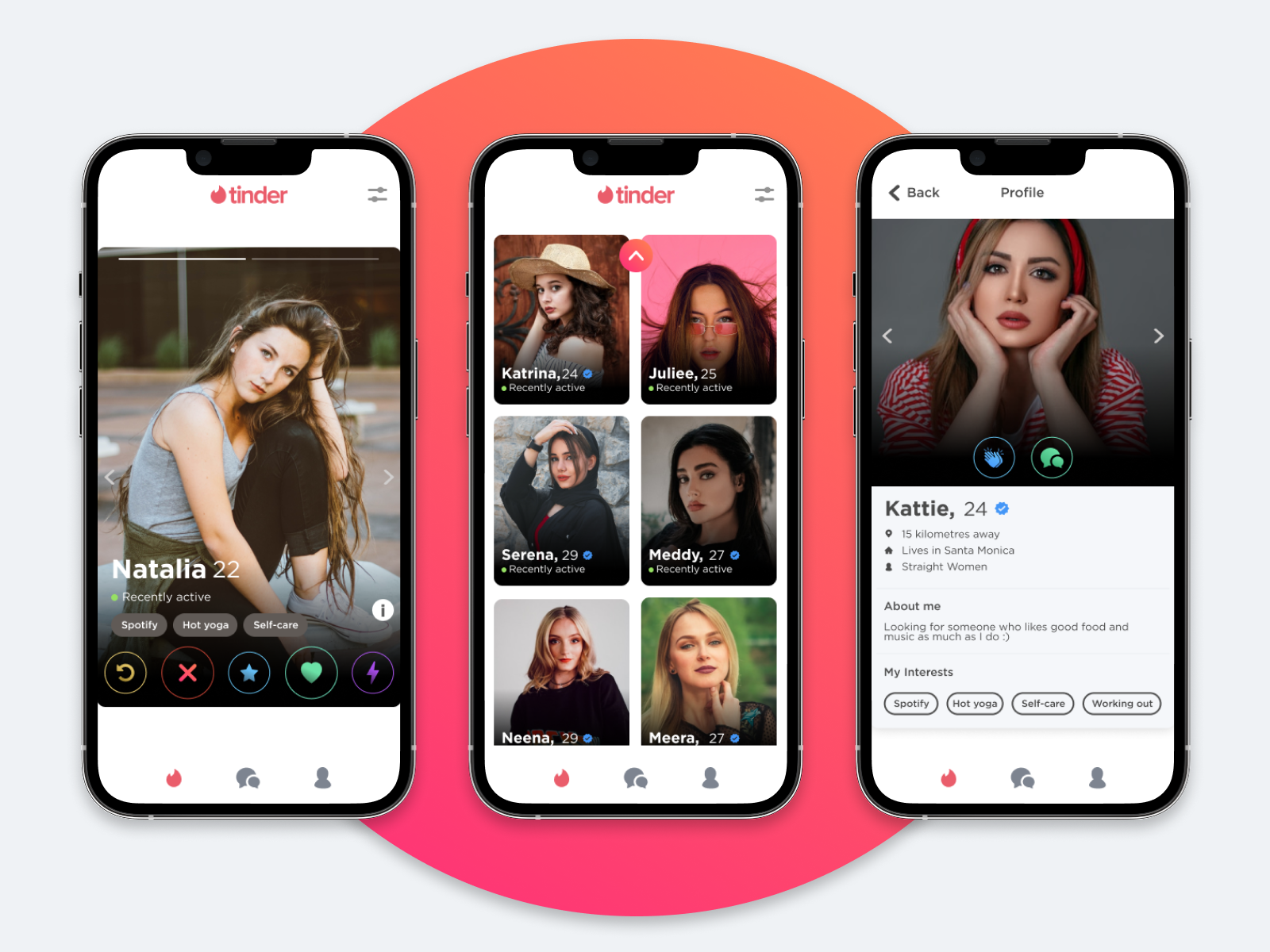 Tinder Dating App Clone by Usama Zahoor on Dribbble