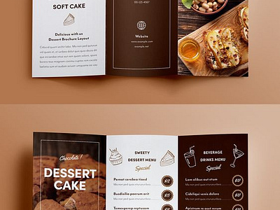 "Dessert Cake" Brochure design by The Vision Brands on Dribbble