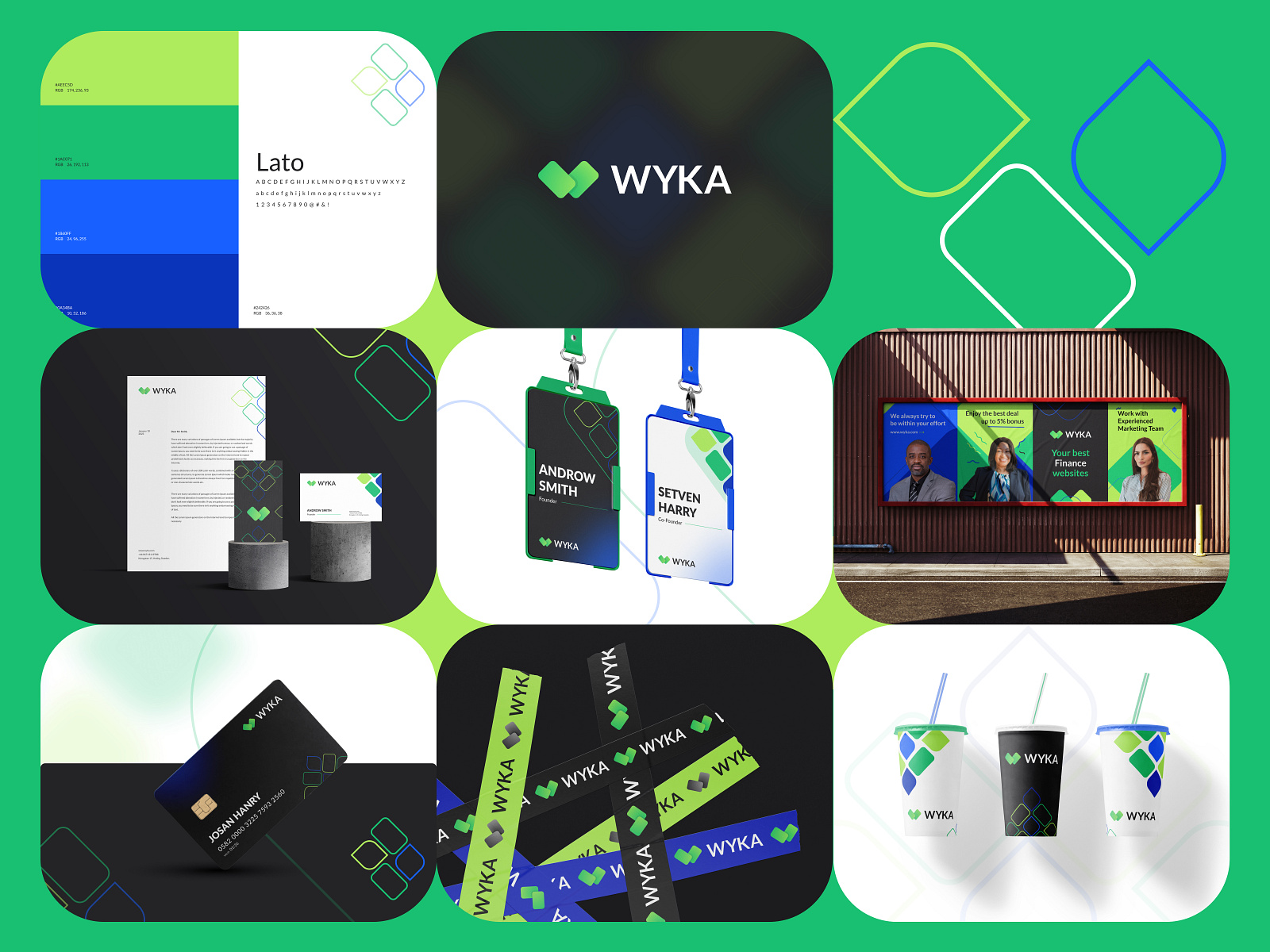 WYKA-Full Branding, Logo design, Visual identity by Kahaf design agency ...