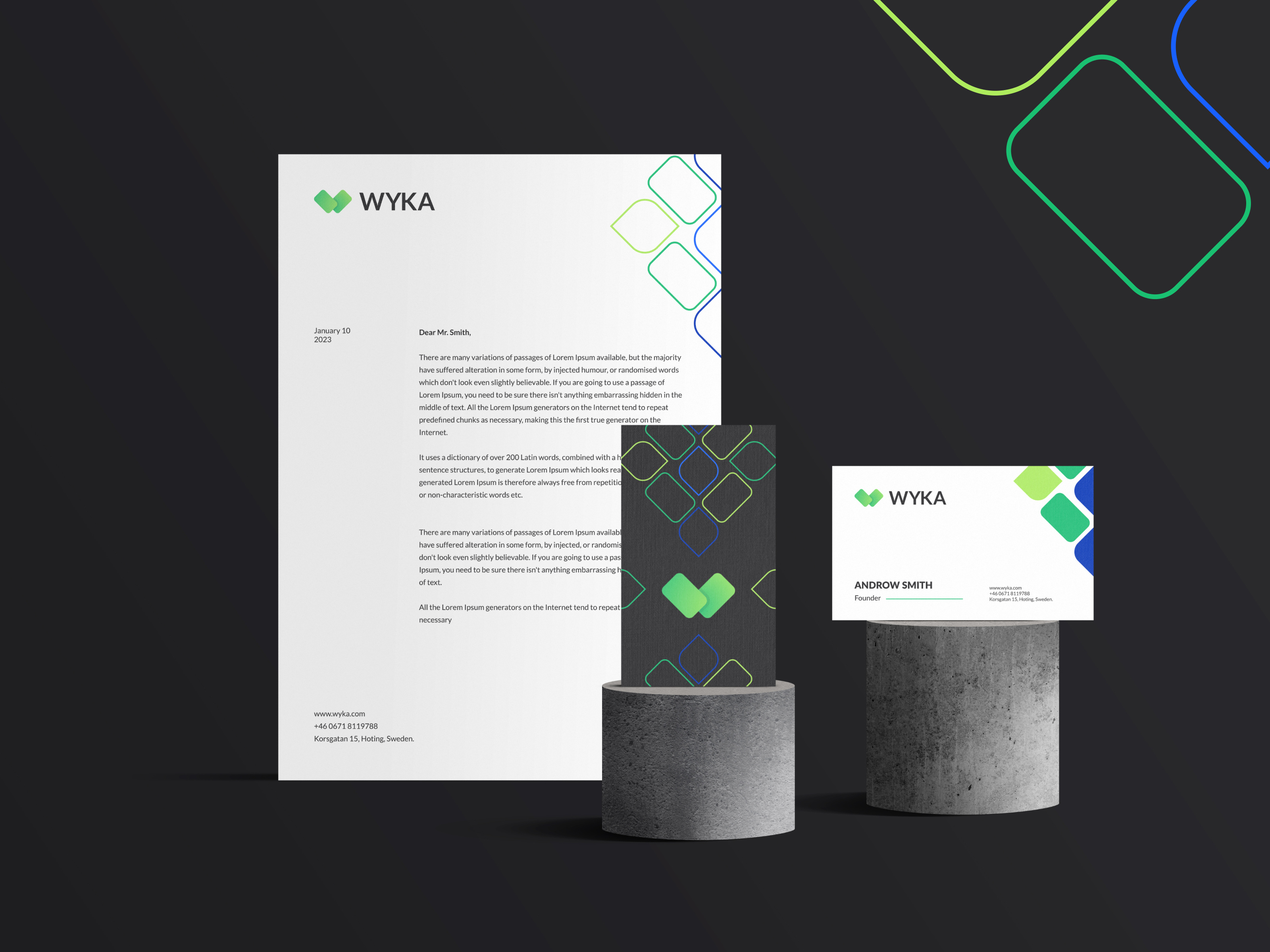 WYKA-Full Branding, Logo design, Visual identity by Kahaf design agency ...