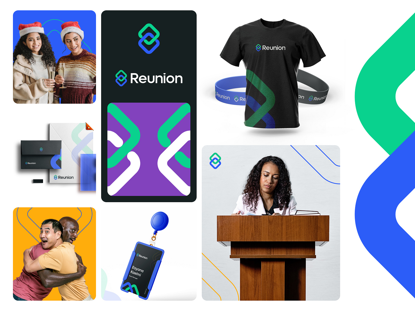 Reunion-Full Branding, Logo design, Visual identity by Kahaf on Dribbble