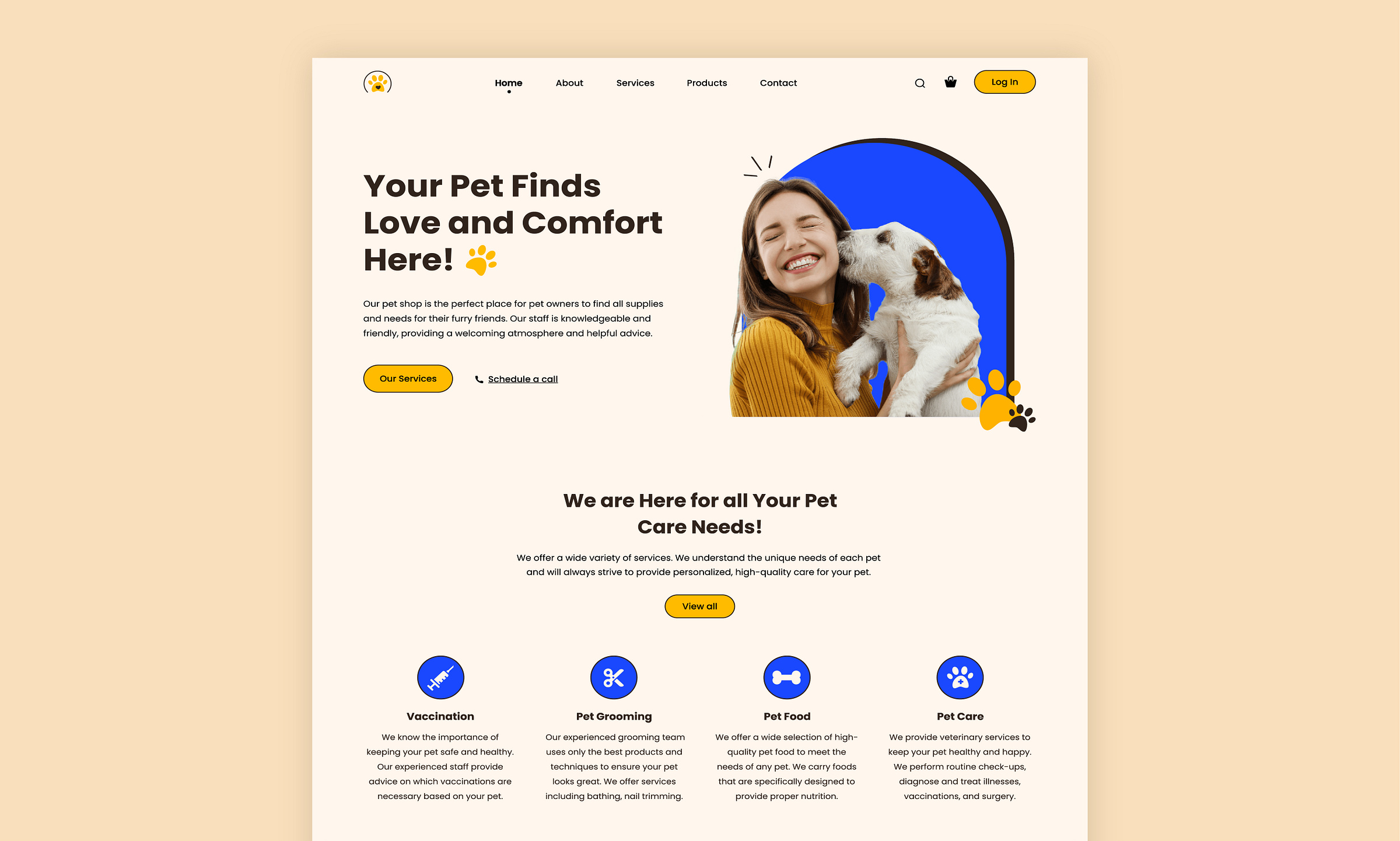 Pet shop website design by Aisaa on Dribbble
