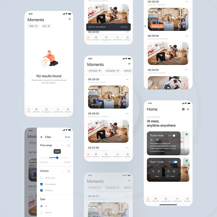 Camera application design by Monkiy on Dribbble