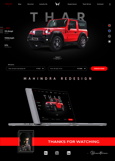 Mahindra Redesign by Bharath Ram on Dribbble