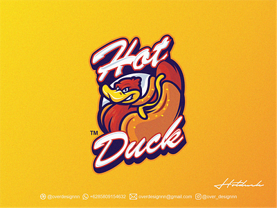 HOT DUCK LOGO by over_designnn on Dribbble