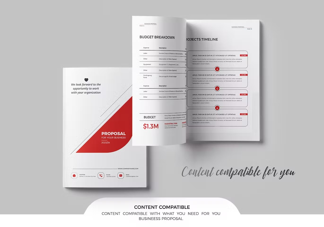 Proposal Word Template & InDesign by InDesign Essence on Dribbble
