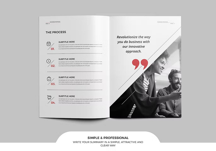 Proposal Word Template & InDesign by Print Template on Dribbble