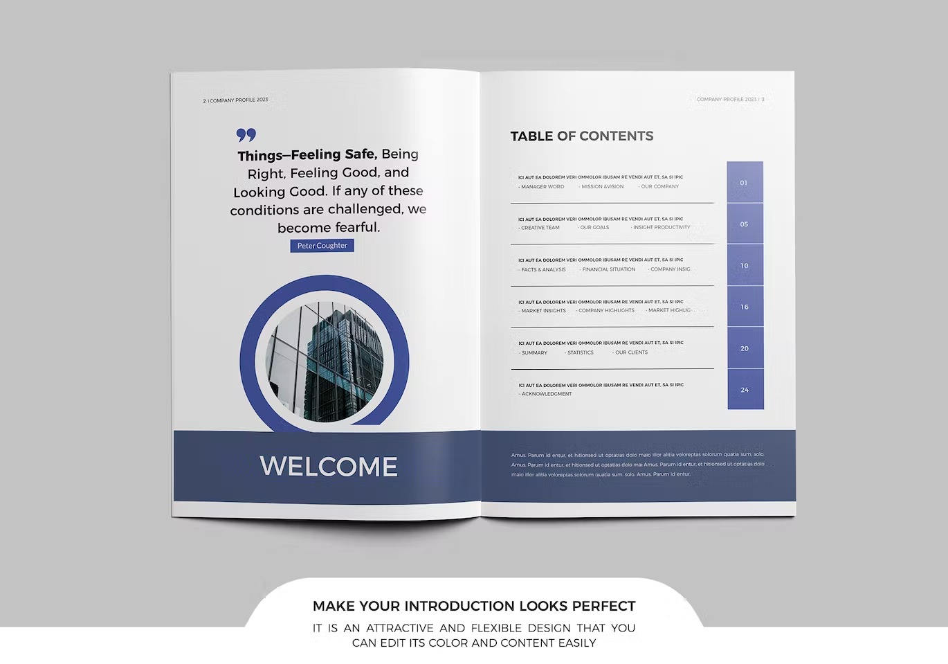 Company Profile Word & InDesign Template by InDesign Vision on Dribbble