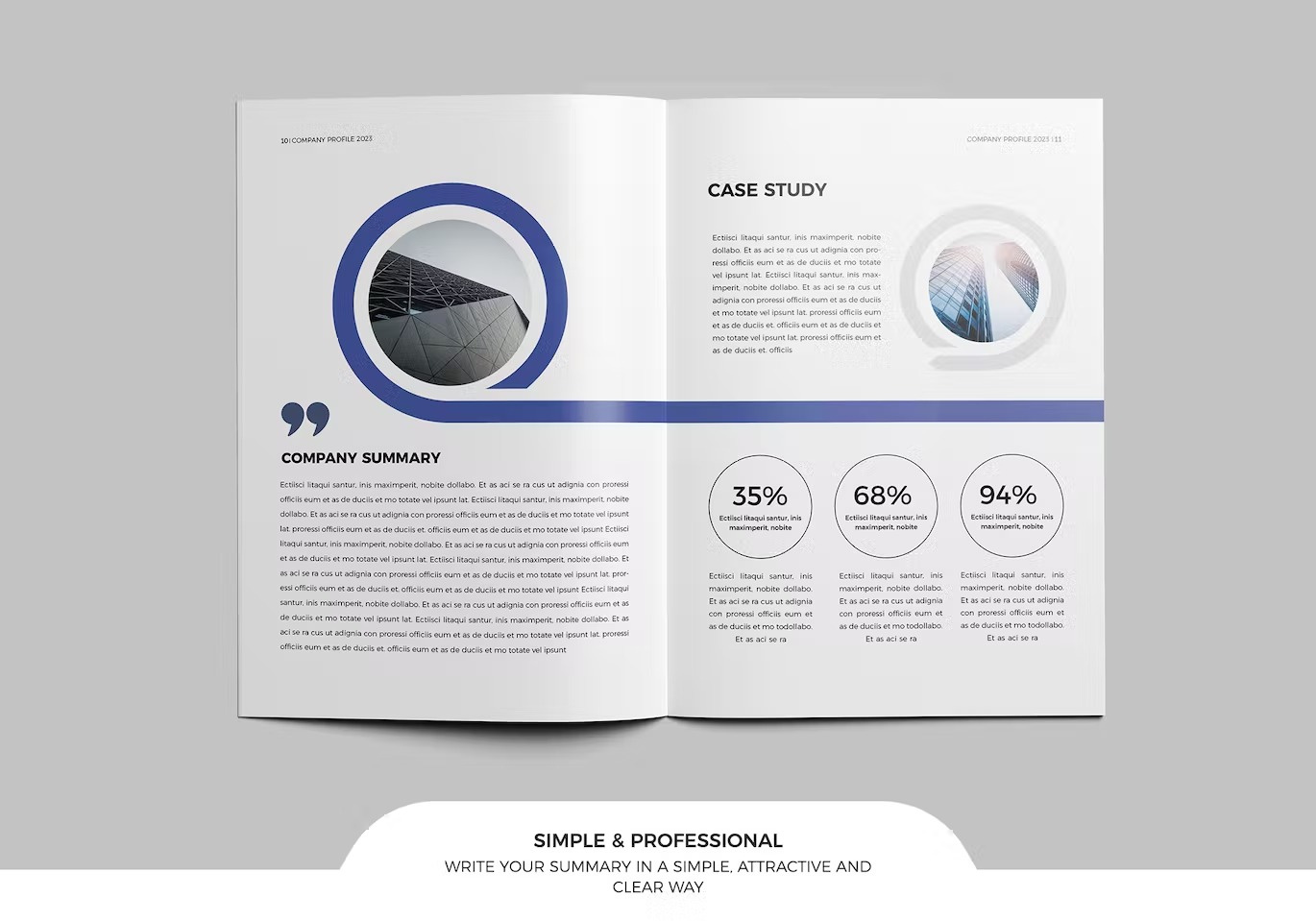 Company Profile Word & InDesign Template by InDesign Essence on Dribbble