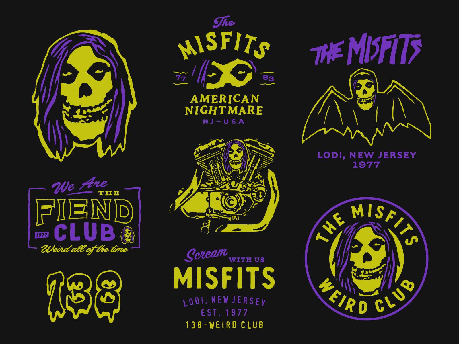 MISFITS X WEIRDFACE / GRAPHIC BUNDLE by WEIRDFACE BRAND on Dribbble