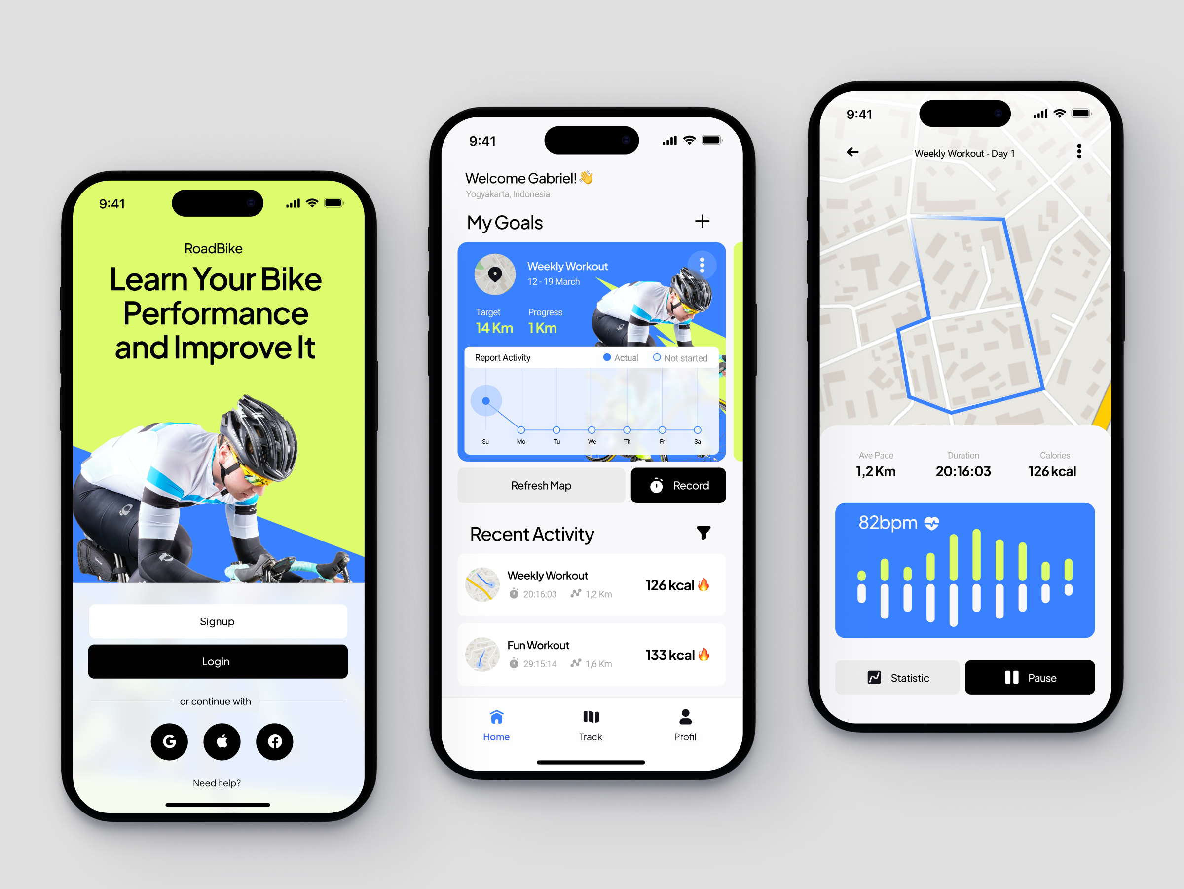 Bike App designs, themes, templates and downloadable graphic elements ...