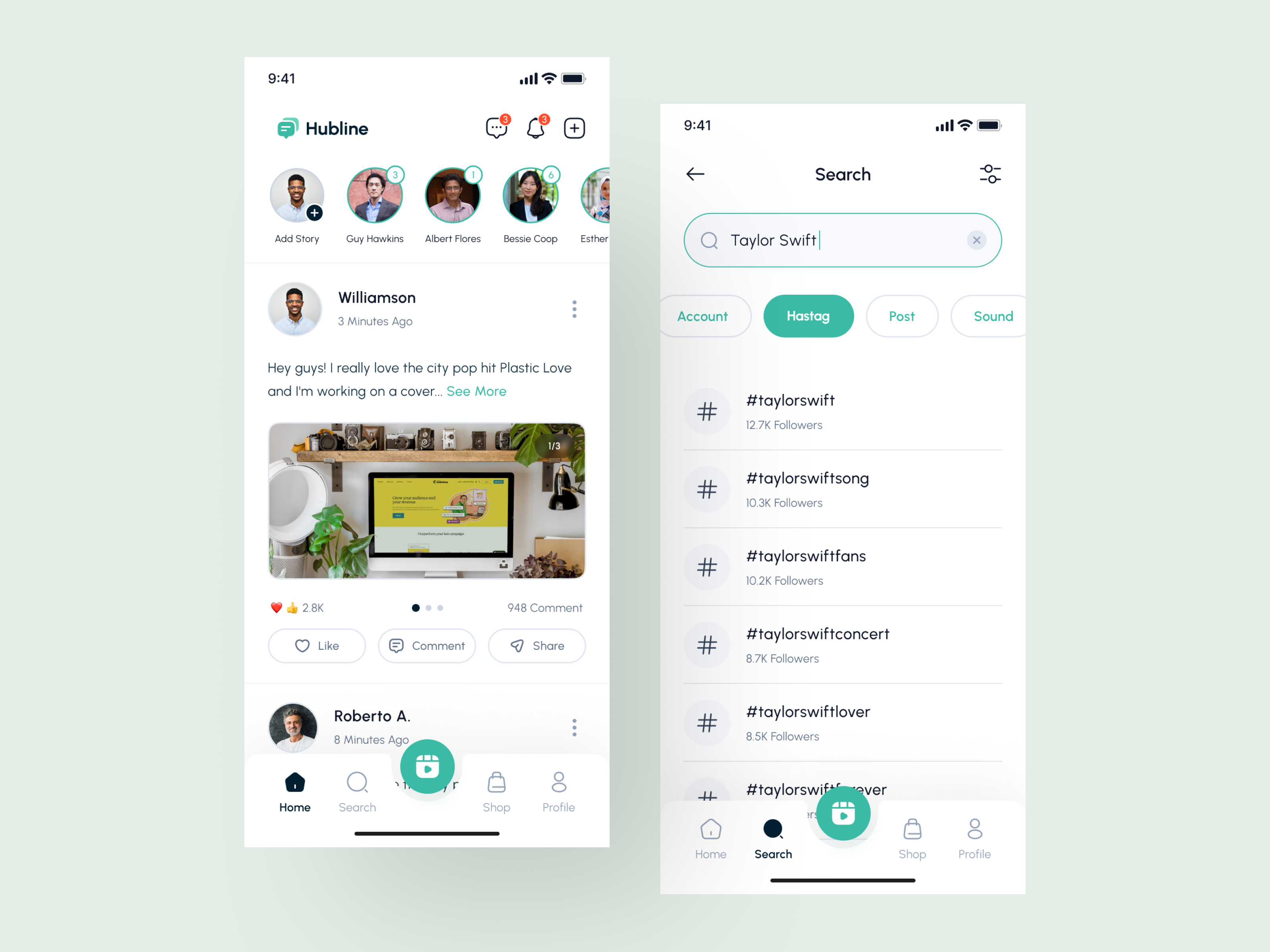 Hubline - Social Network App UI Kit by Uxerflow UI/UX on Dribbble