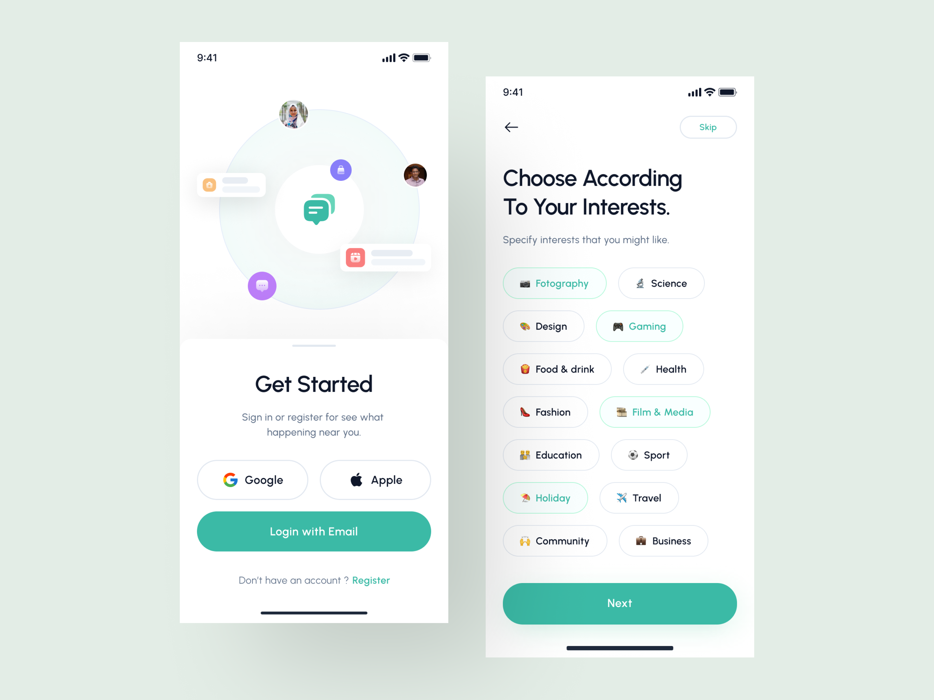 Hubline - Social Network App UI Kit by Unpixel Design on Dribbble