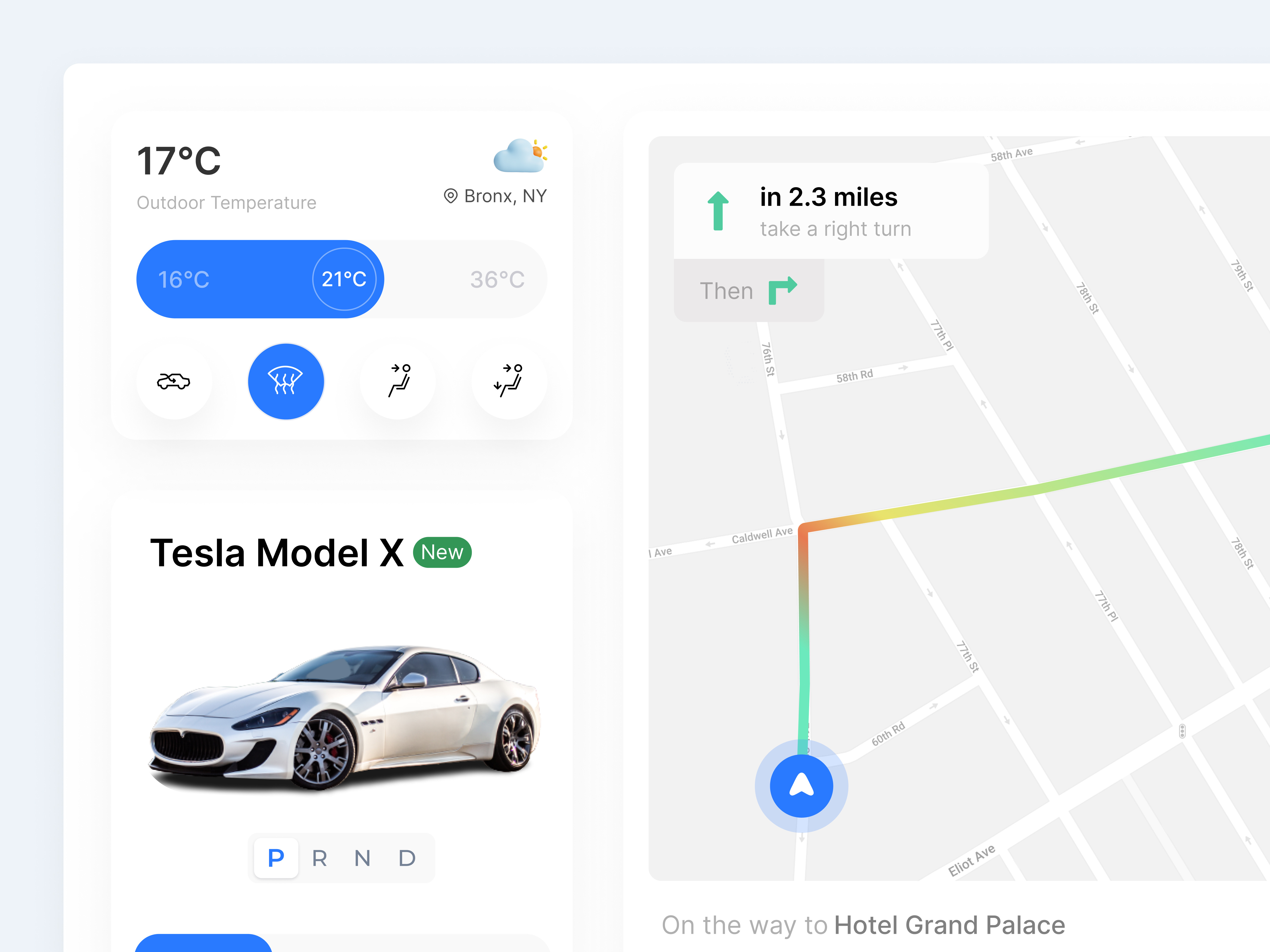 Tesla Car Dashboard UI (SaaS) by Ofspace SaaS for Ofspace on Dribbble