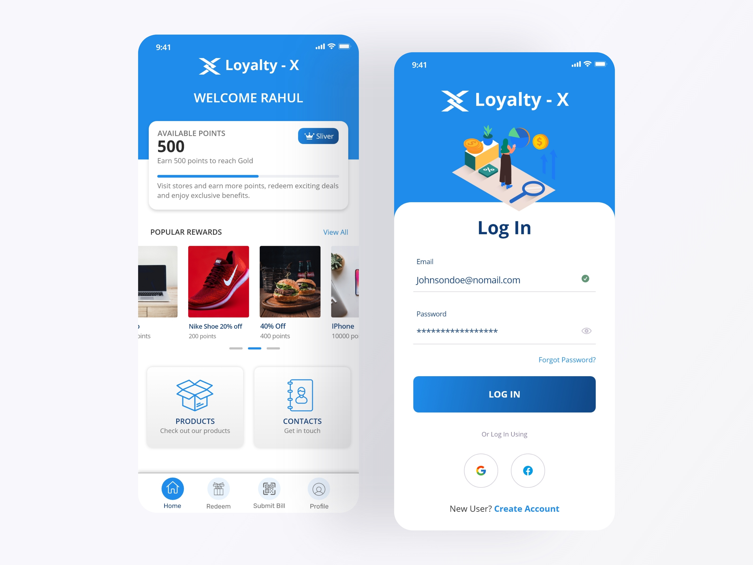 Loyalty-X Multipurpose Mobile Dashboard by Rahul Kansakar on Dribbble