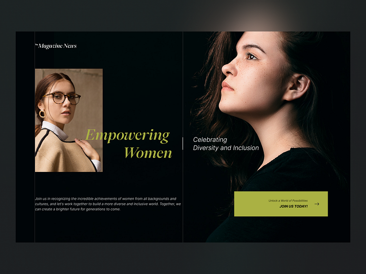 Empowering Women - Web Design Concept by Hiep on Dribbble