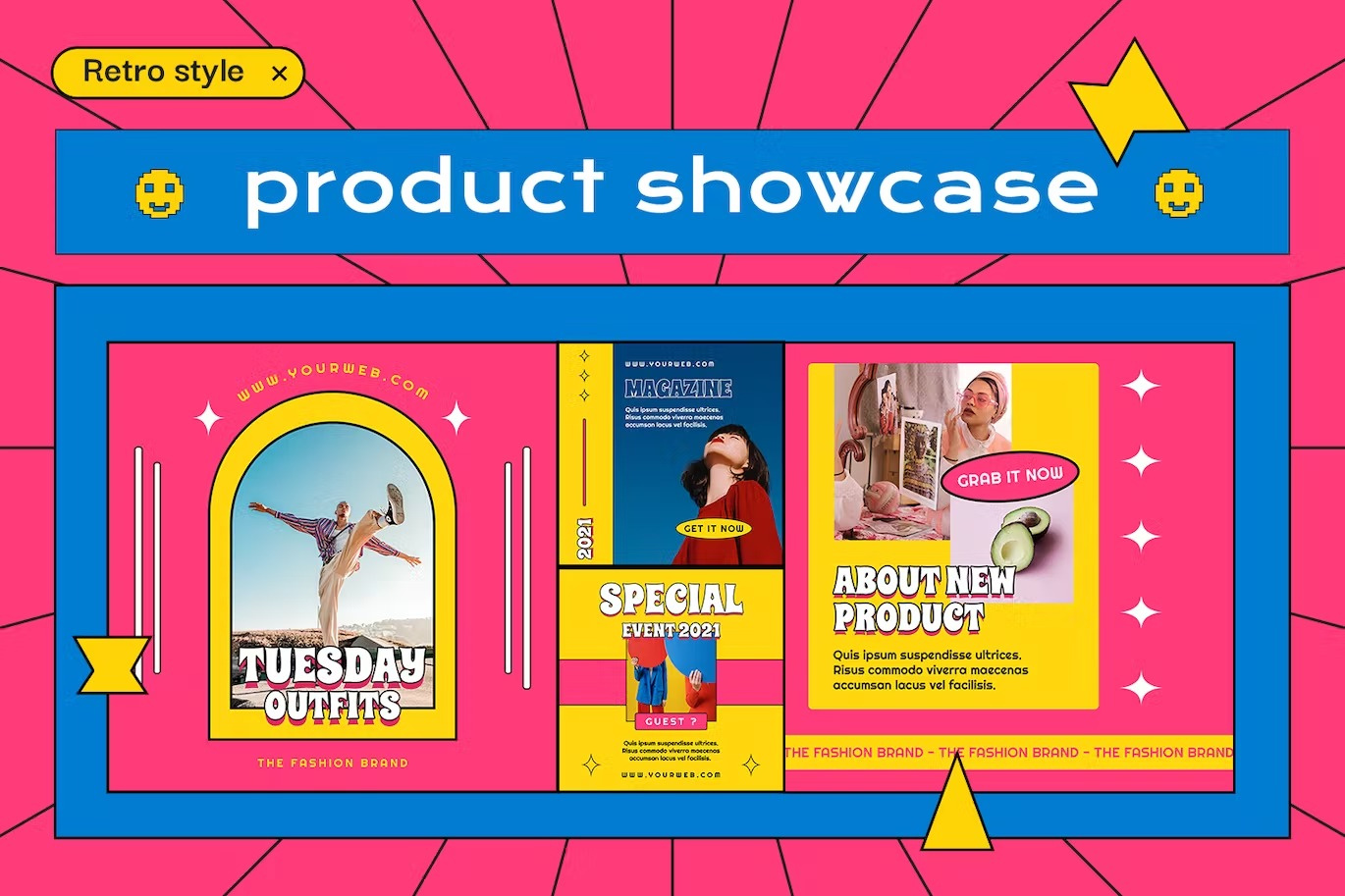 Creta Retro Instagram Template by Steisi Vogli on Dribbble