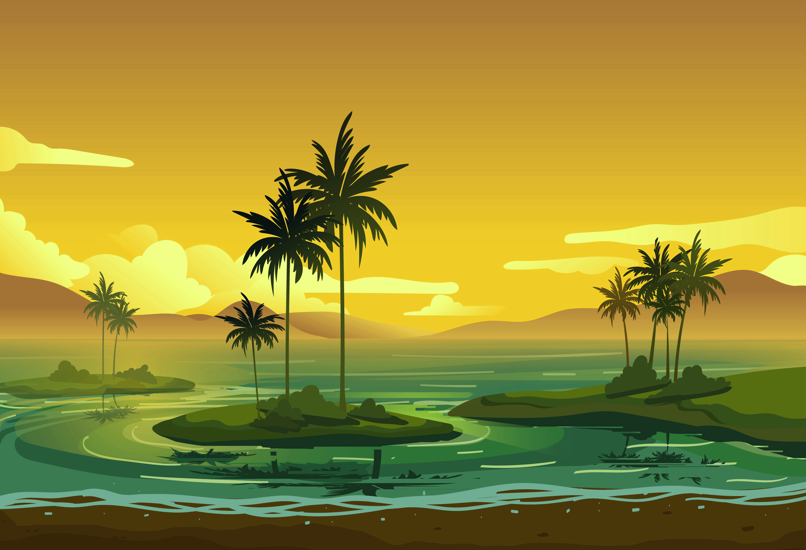 Islands by 2d vill on Dribbble
