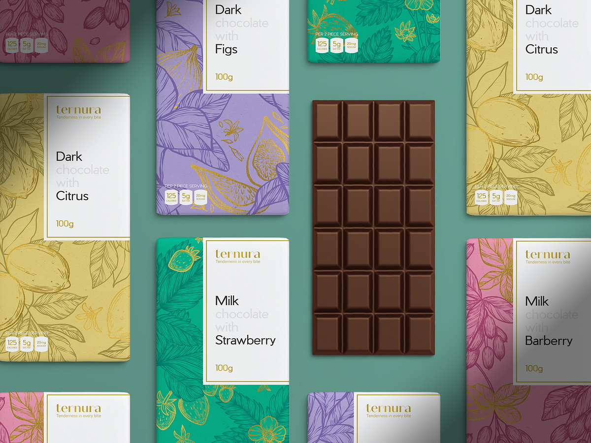 Case Study: Chocolate Bars Packaging Design by tubik.arts on Dribbble