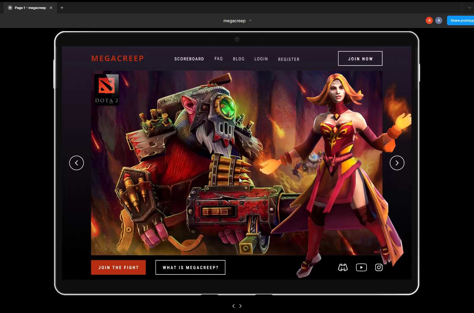 Figma Gaming Web Design Prototype by Anwar Hanif on Dribbble