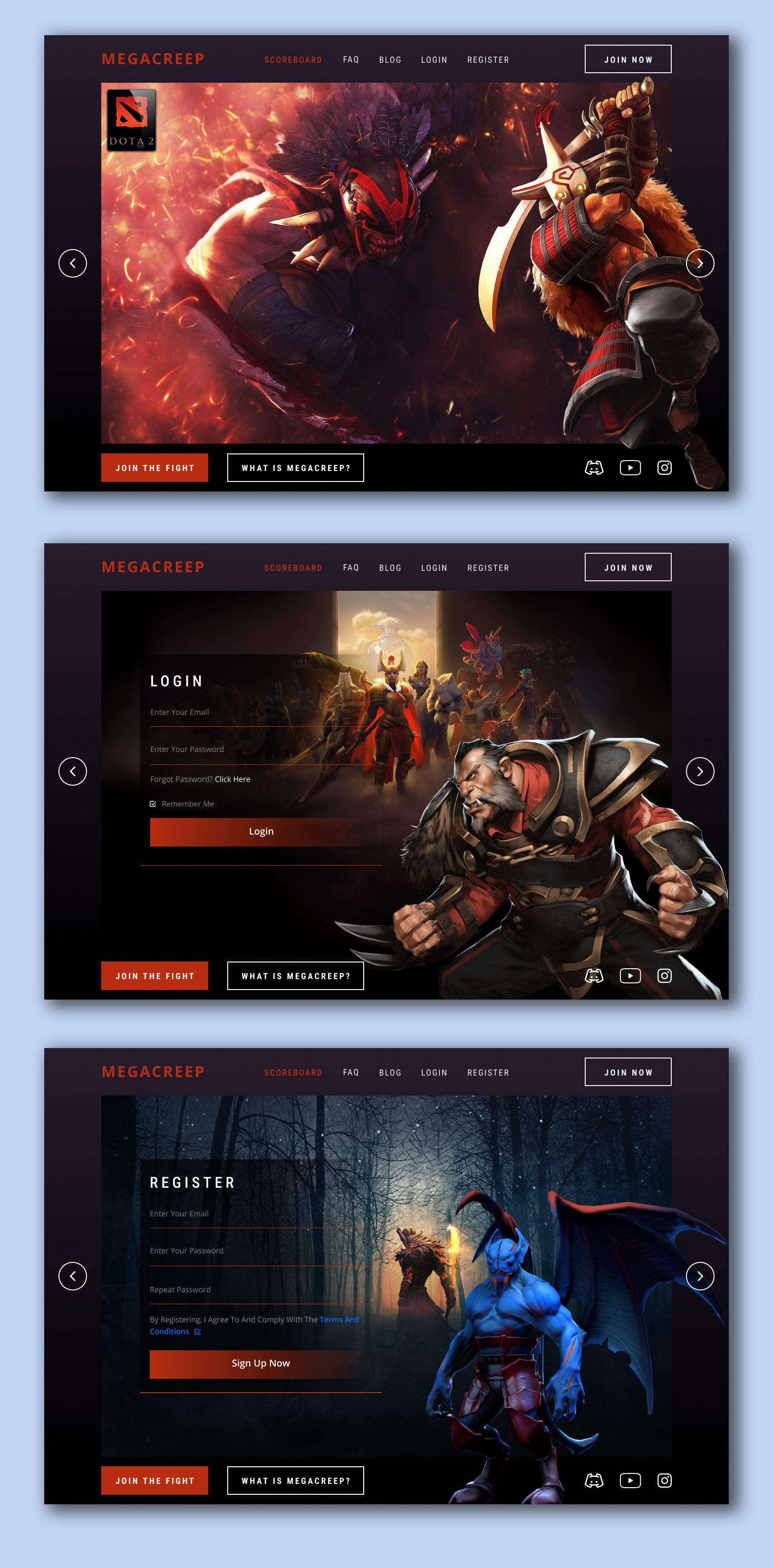 Figma Gaming Web Design Prototype by Anwar Hanif on Dribbble