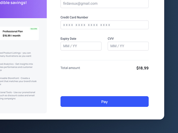 Payment Page design by Firdavs on Dribbble
