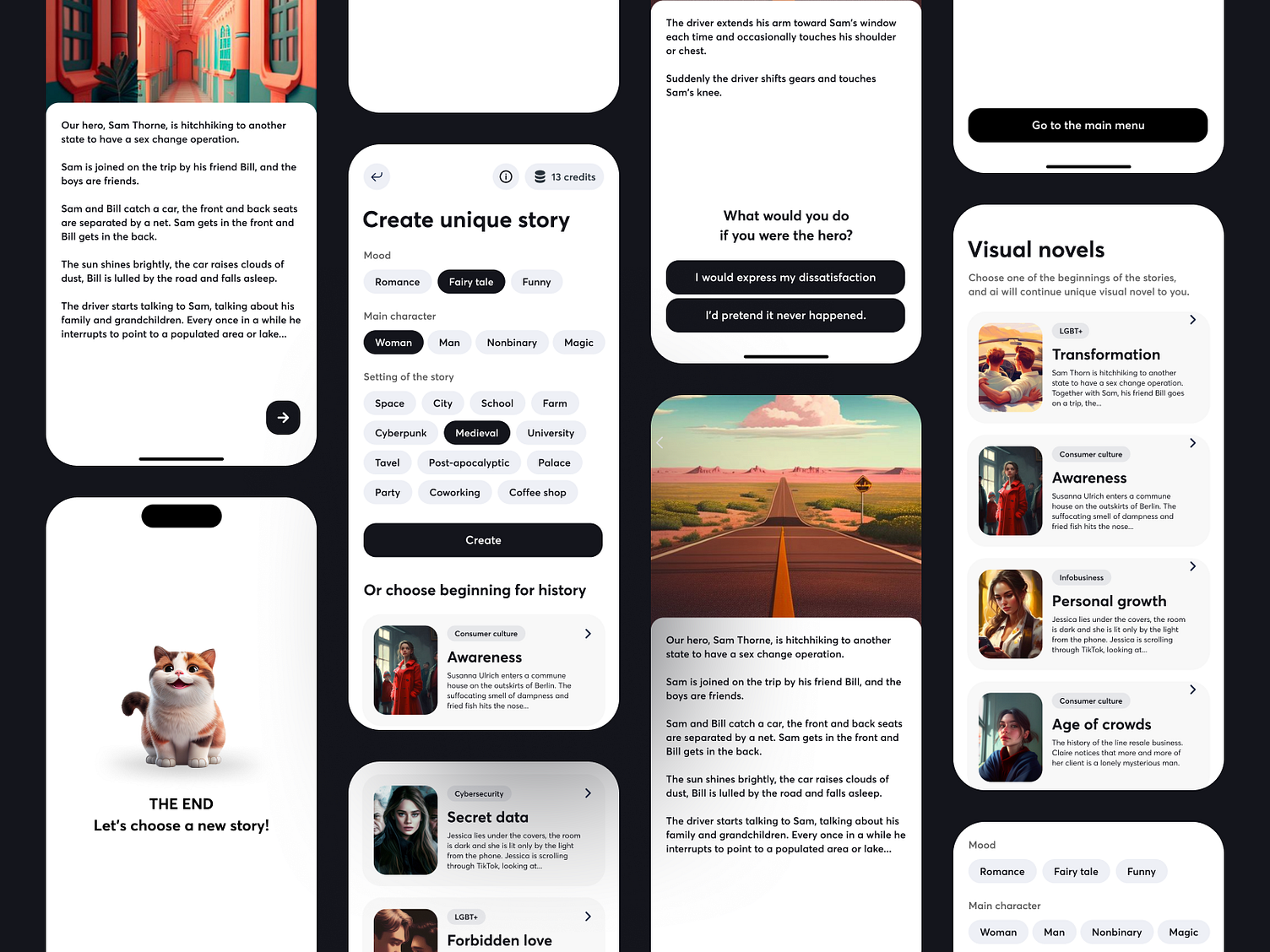 ️‍🔥 Ai Visual Novel App = ChatGPT + Midjourney by Olga Kad for IT Land ...