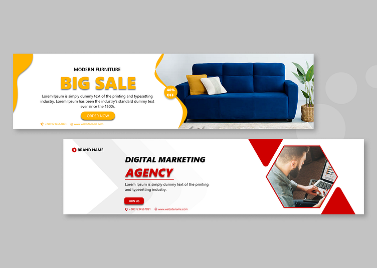 Business Banner Card Design with Figma by MD Reduan Shahriar on Dribbble