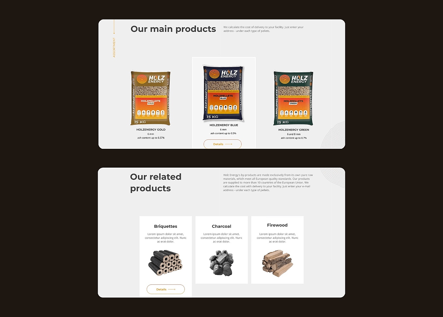 Web development | UI/UX design | Wood Pallets Industry by Come Back ...