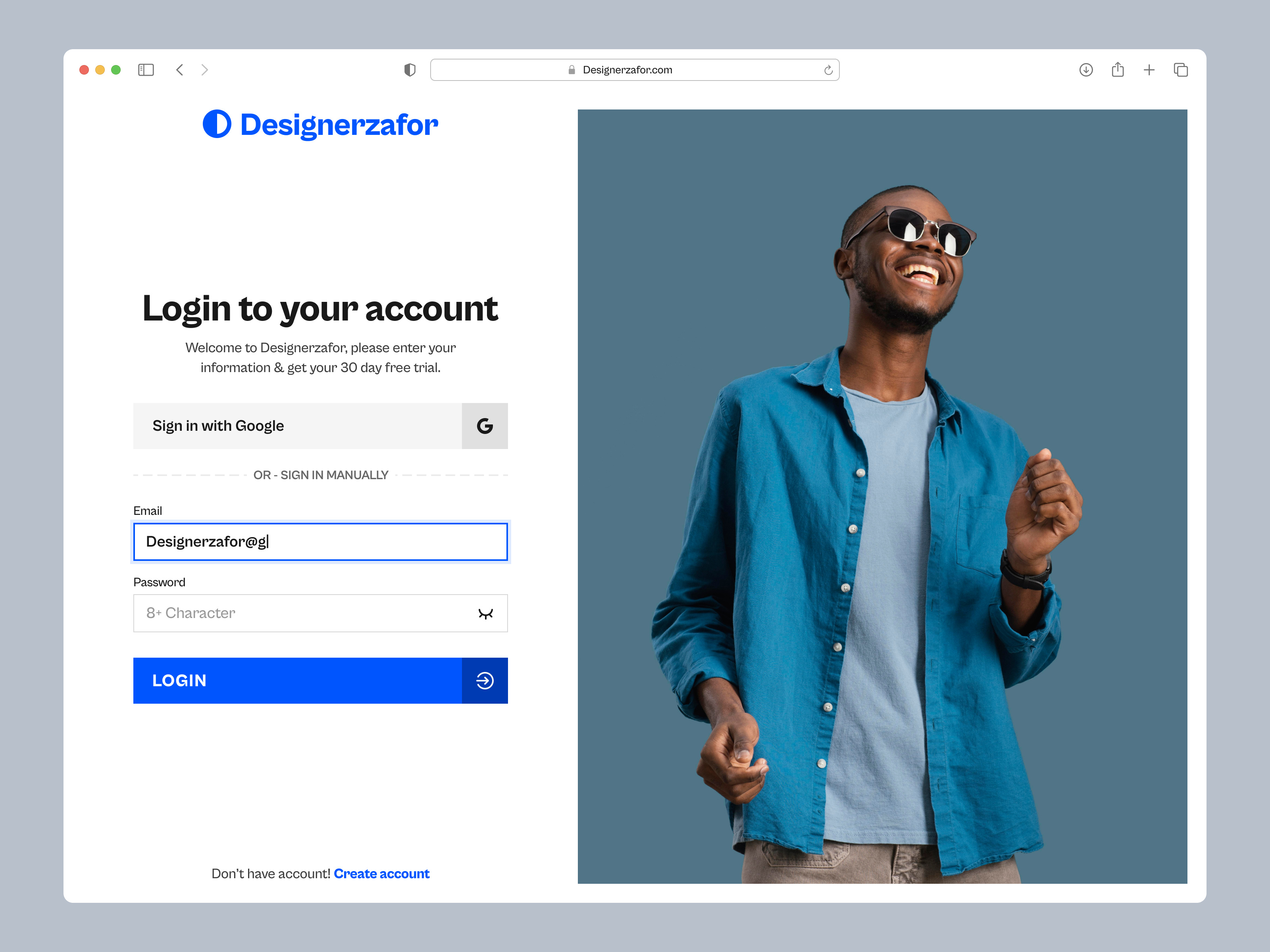Sign Up Page Design by Zafor Iqbal on Dribbble