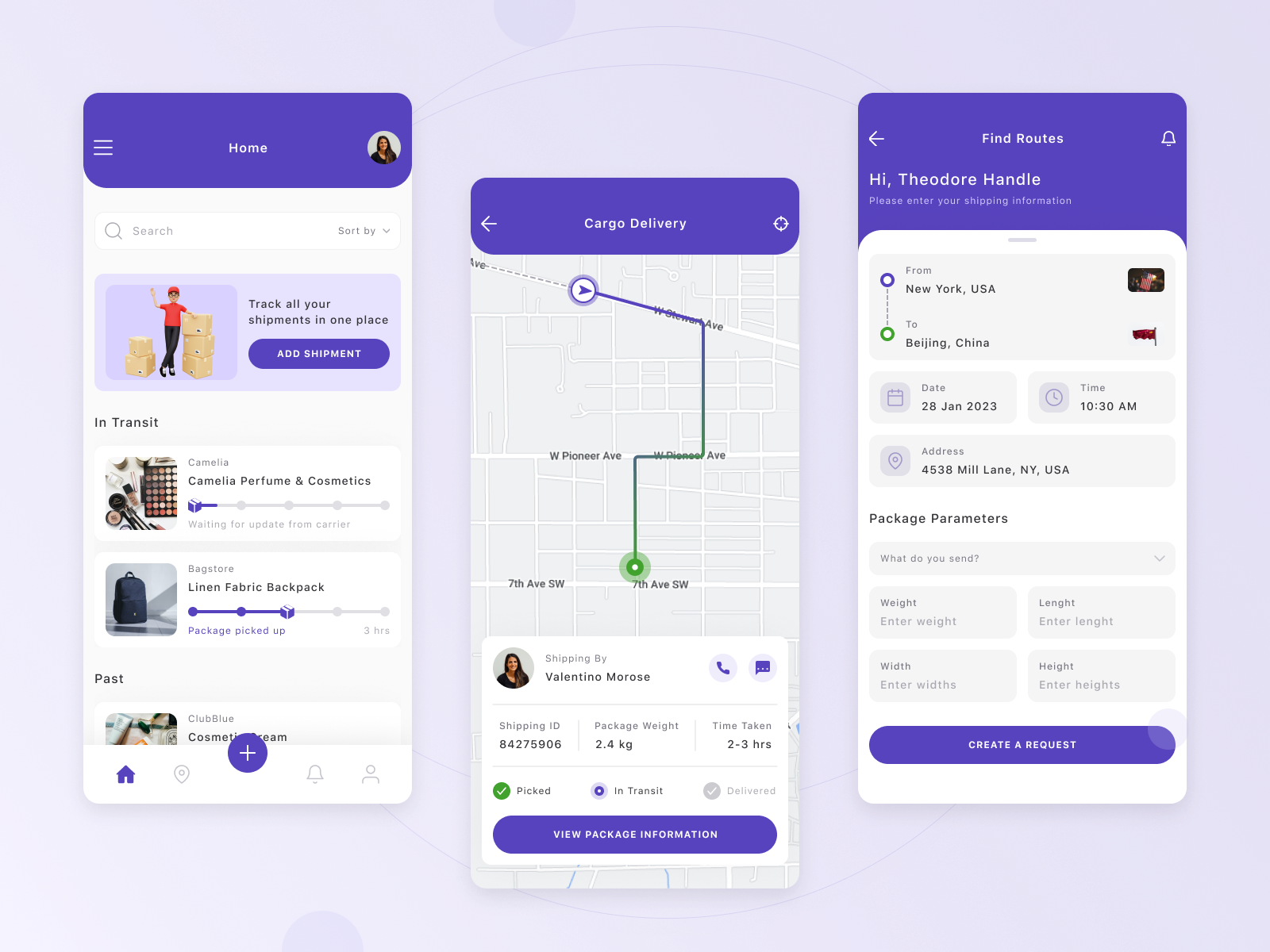 Cargo Delivery Mobile App Design by I Can Infotech on Dribbble