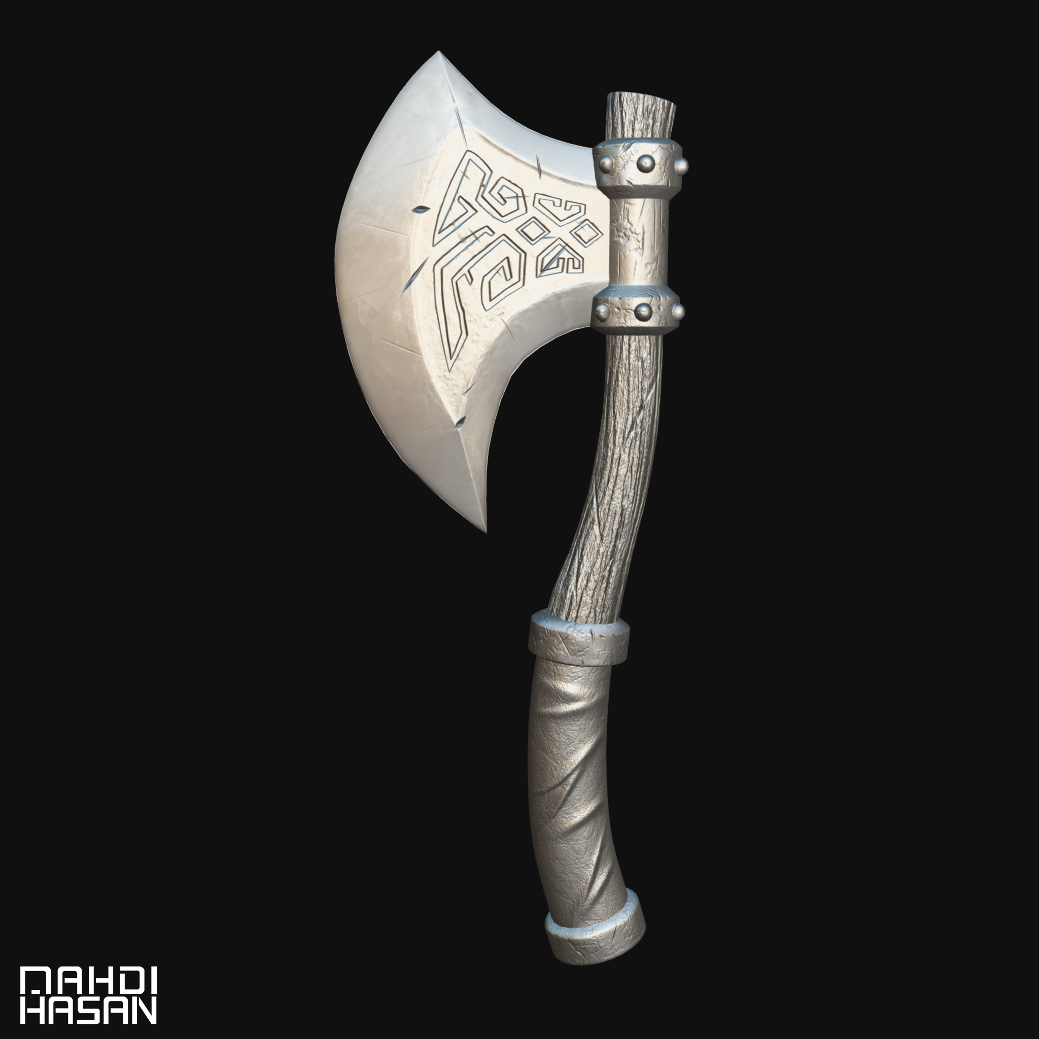 Tribal axe low poly game object by Mahdi Hasan on Dribbble