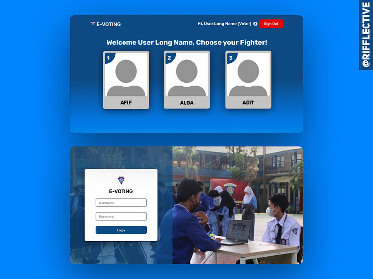E-Voting - UI Design for Election Web by rifflective on Dribbble