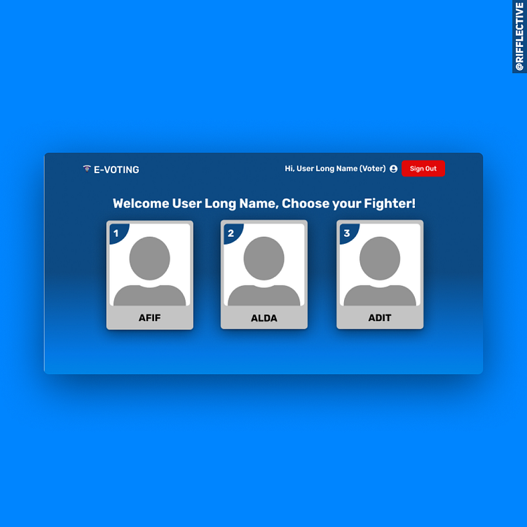 E-Voting - UI Design for Election Web by rifflective on Dribbble