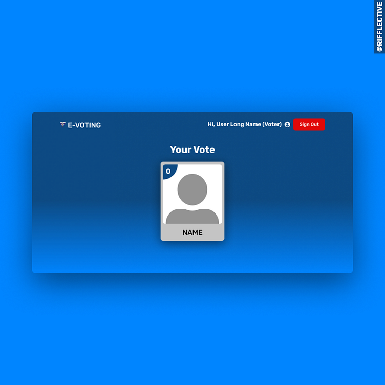 E-Voting - UI Design for Election Web by rifflective on Dribbble