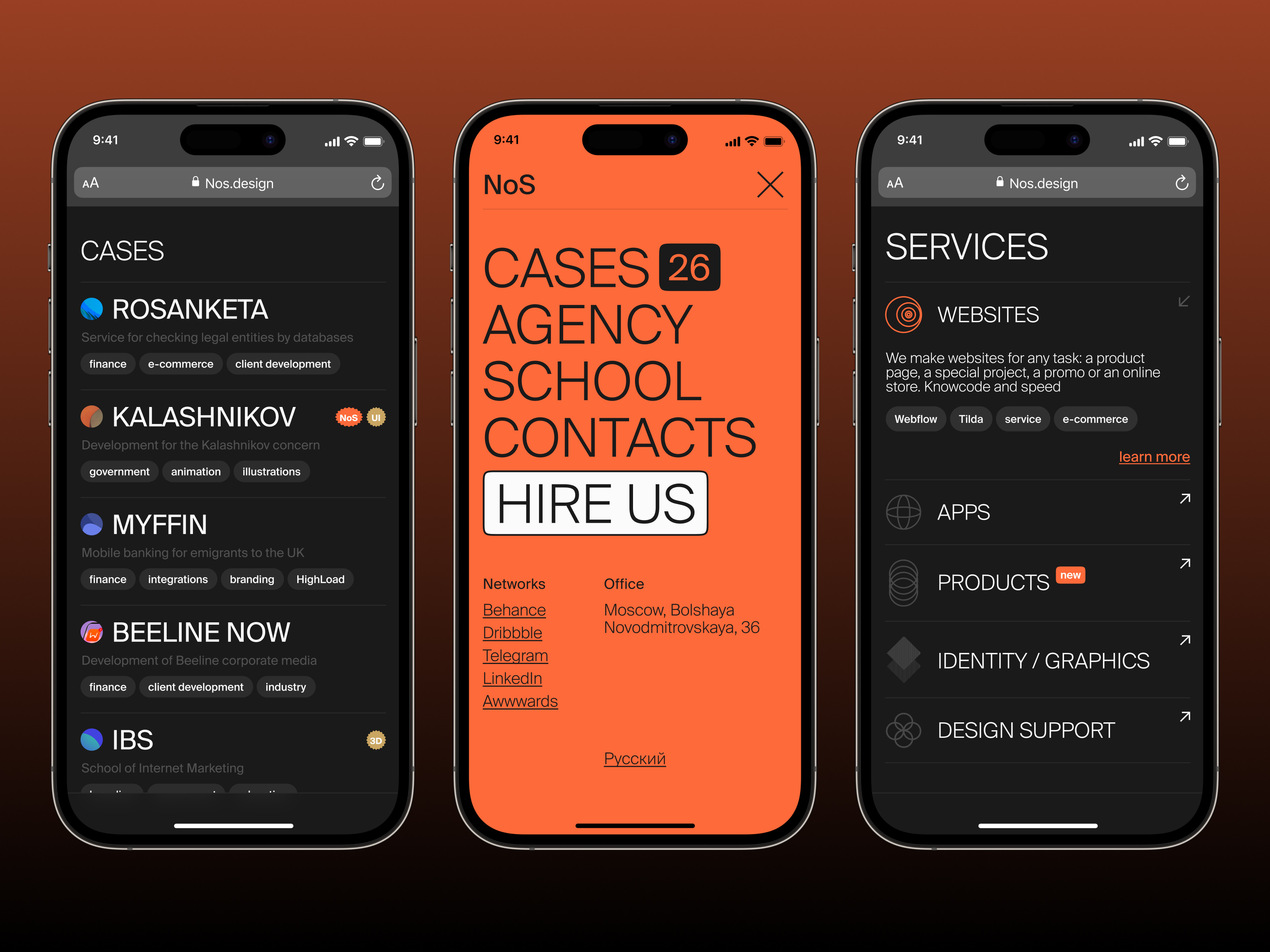 NoS - design studio by Misha Savin on Dribbble
