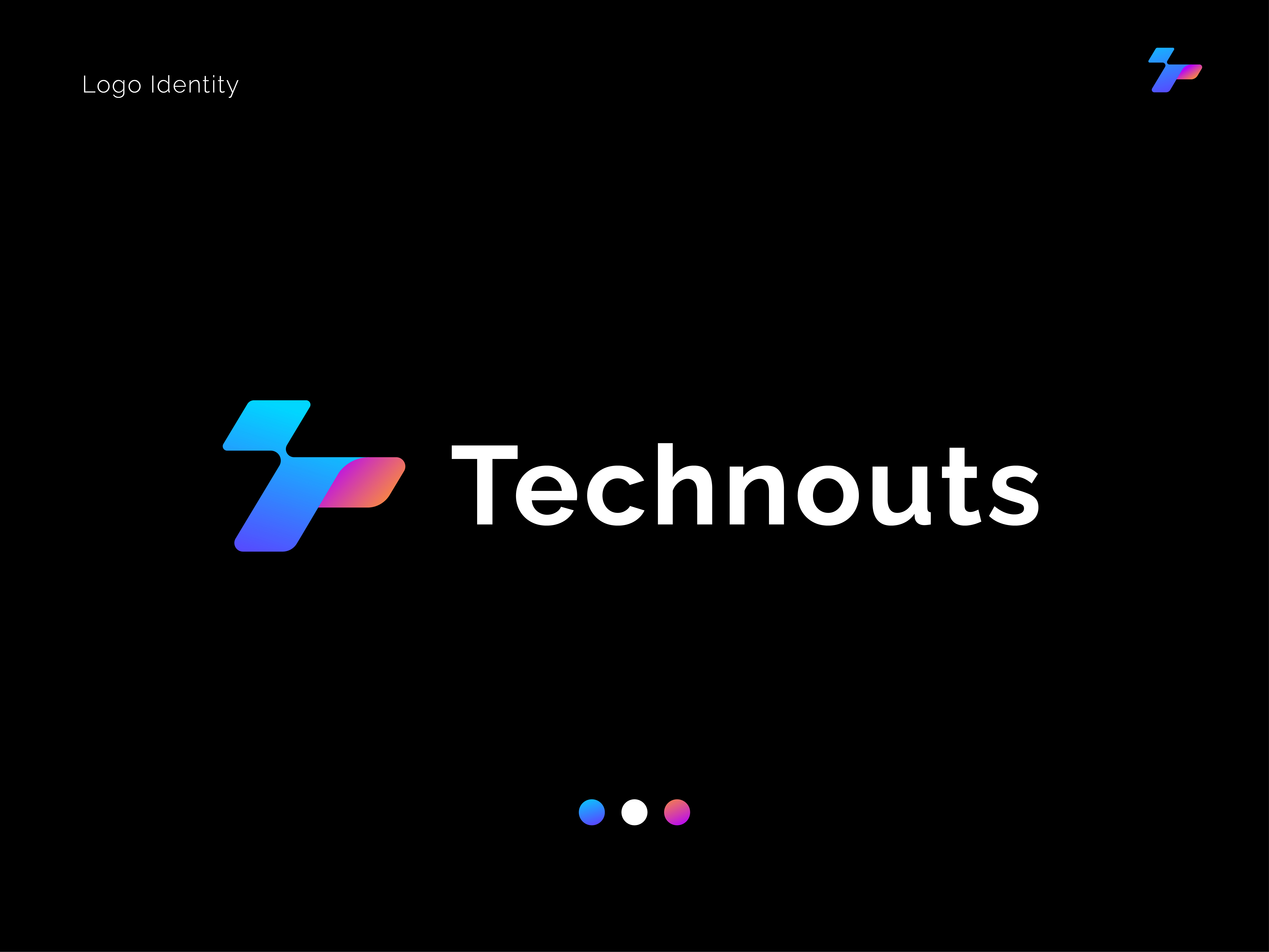 technouts logo- technology logo and branding by Masum Billah on Dribbble