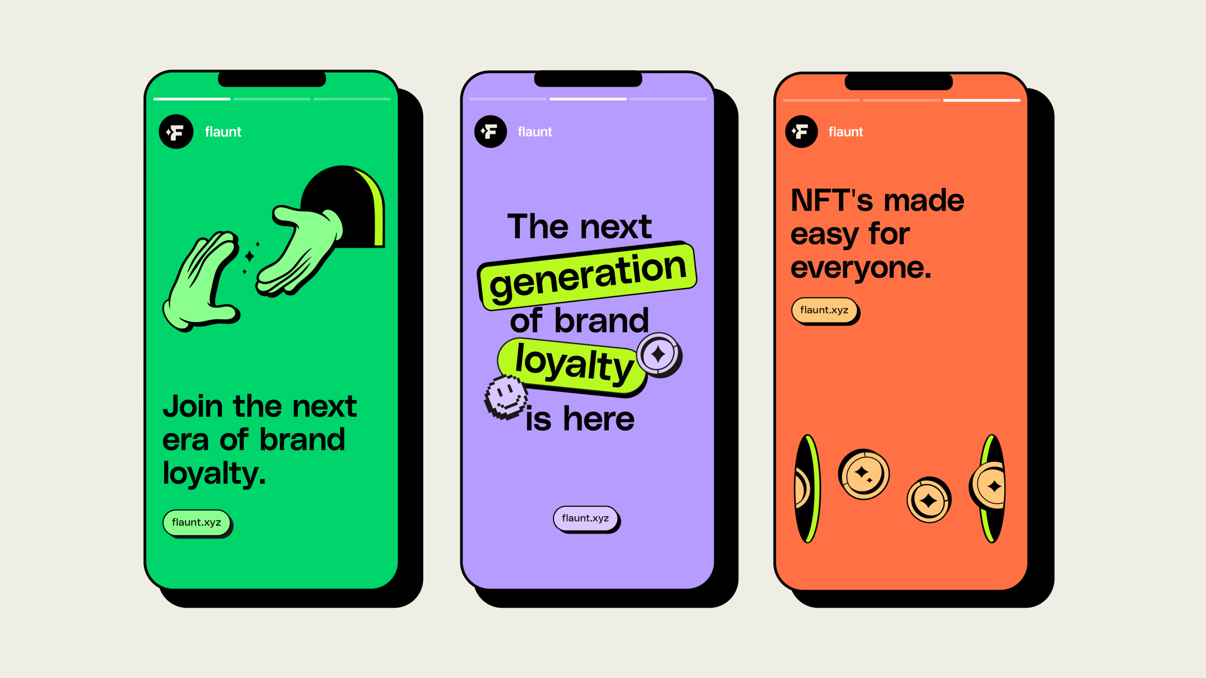 Flaunt Brand Identity by Alex Kroemer on Dribbble