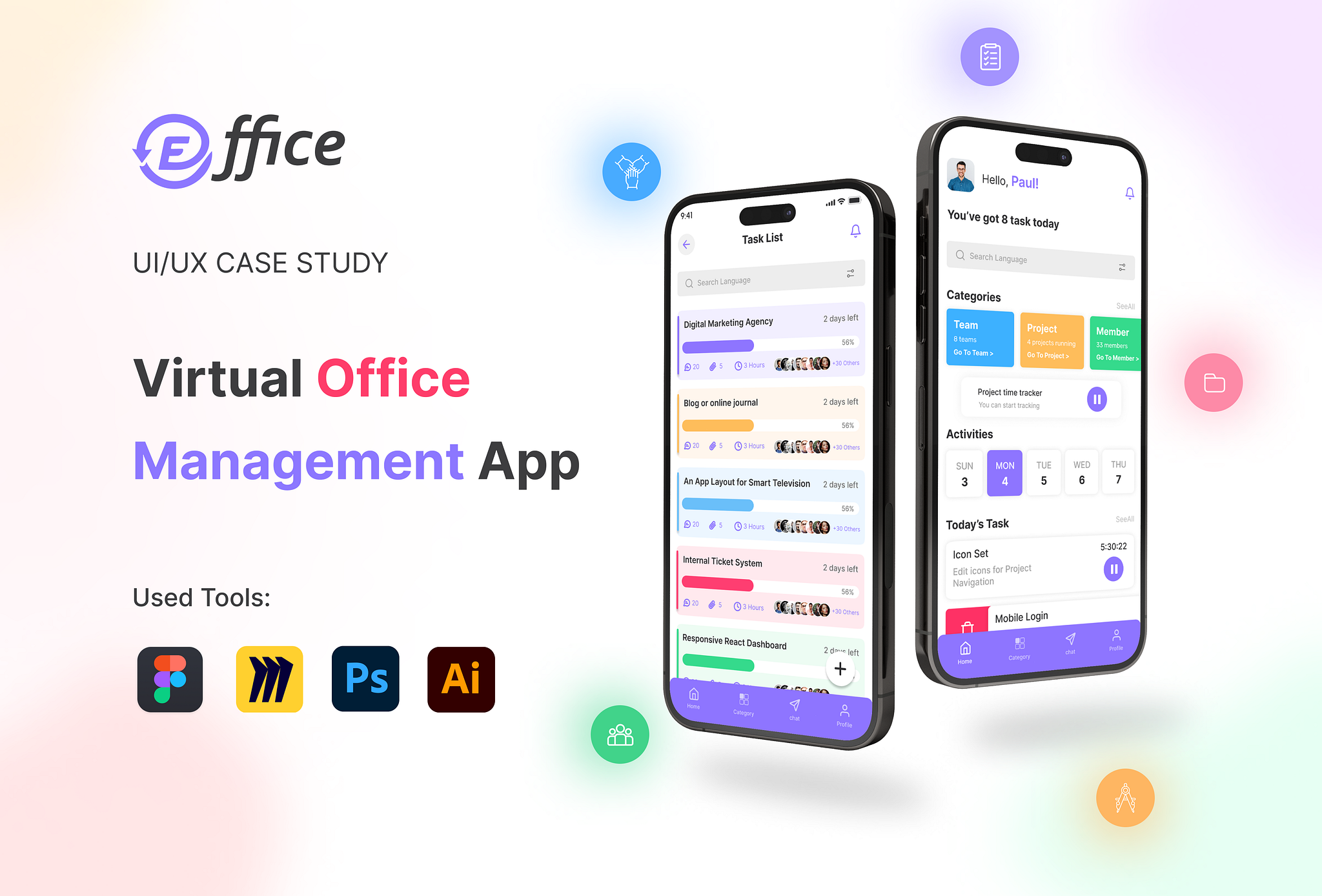 E-office UI/UX Case Study by Rakibul Hasan on Dribbble