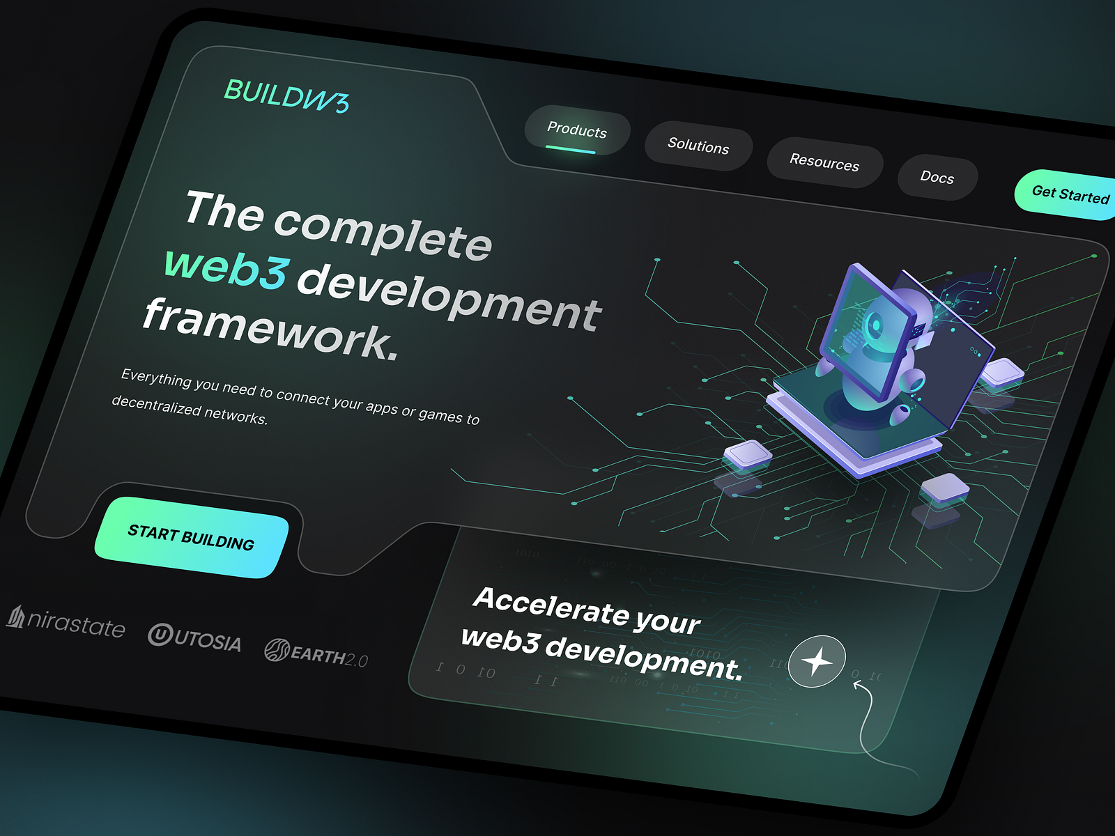 Web3 development SDK - Website Design by Nishar Multani on Dribbble