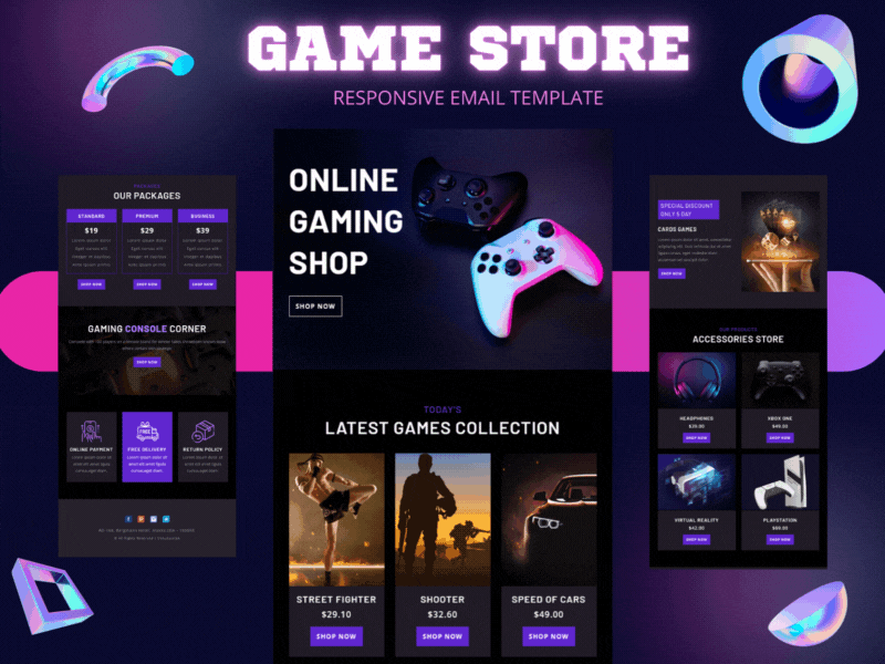 Gaming Template designs, themes, templates and downloadable graphic ...