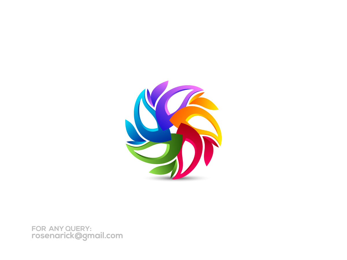 Abstract wheel logo design template by Fatima GFX on Dribbble