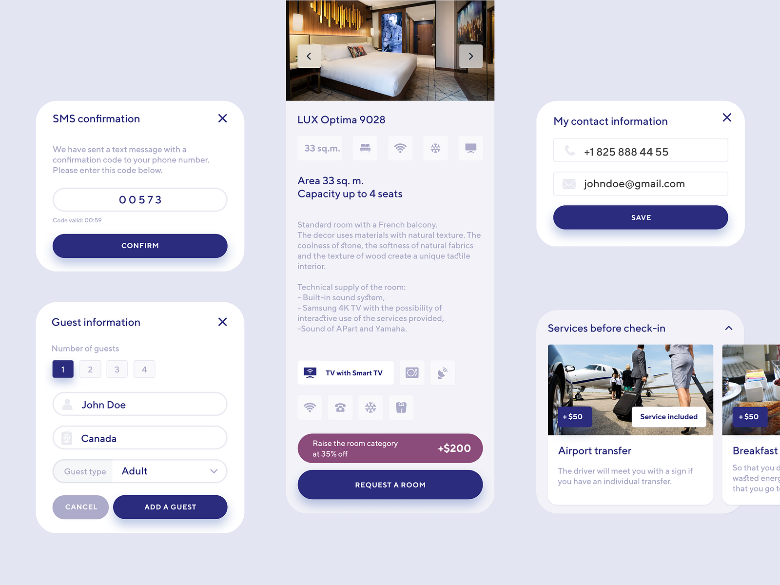 Hotel Unit | Booking App | UI-Kit by Boris Belov on Dribbble