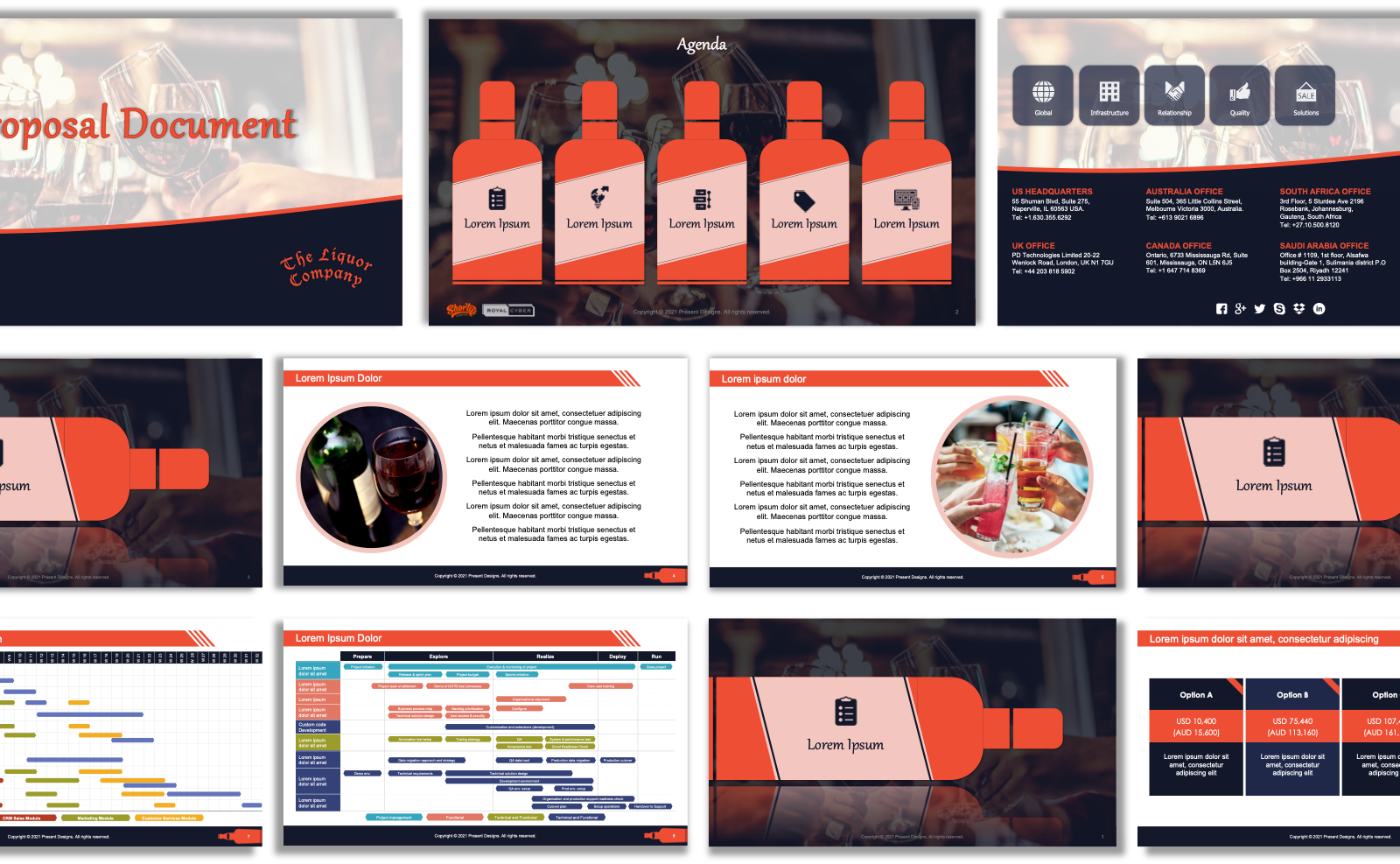 Liquor Company Pitch deck by Hashtag Design on Dribbble