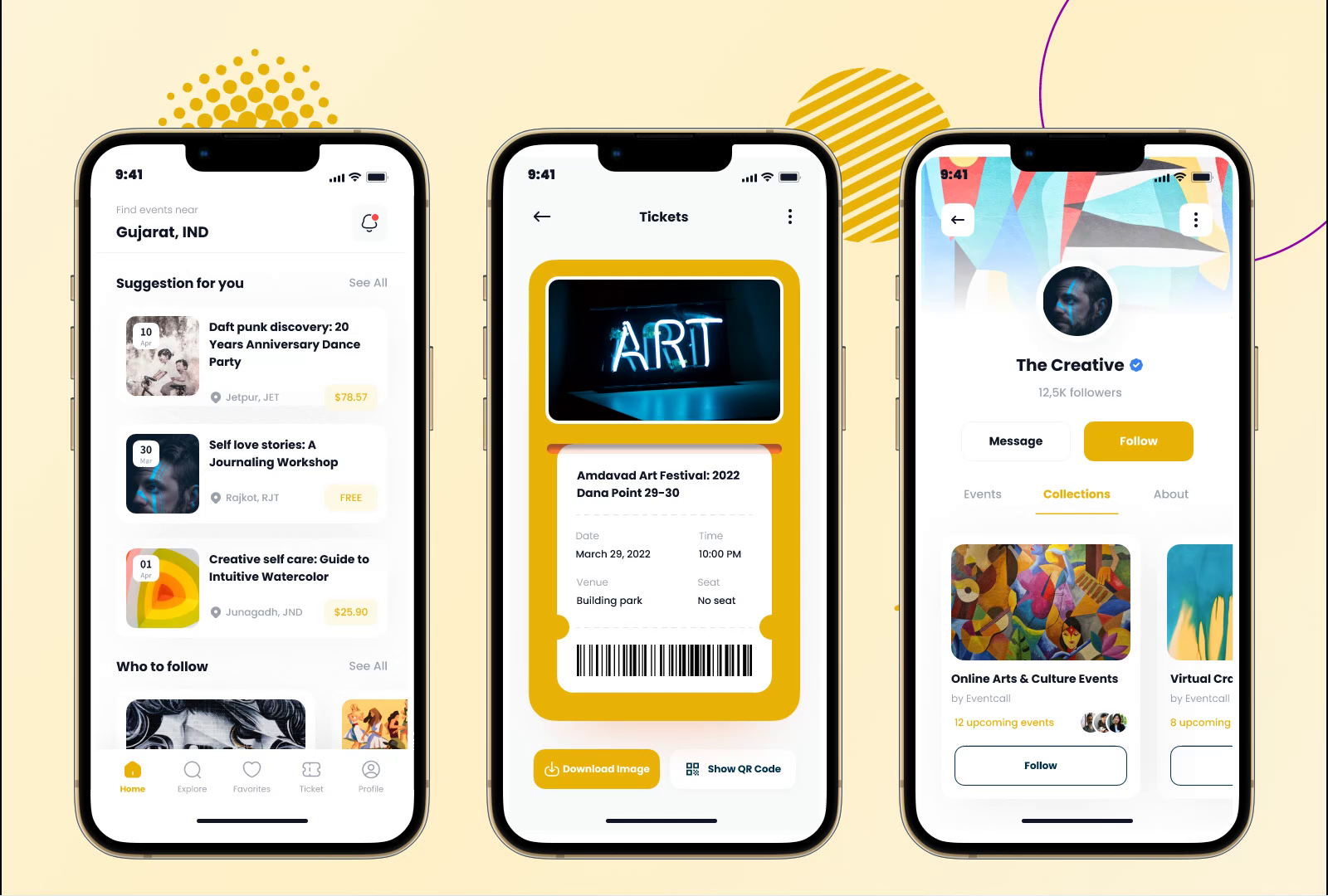 Event Management Mobile app design by Abhay Jarsaniya on Dribbble