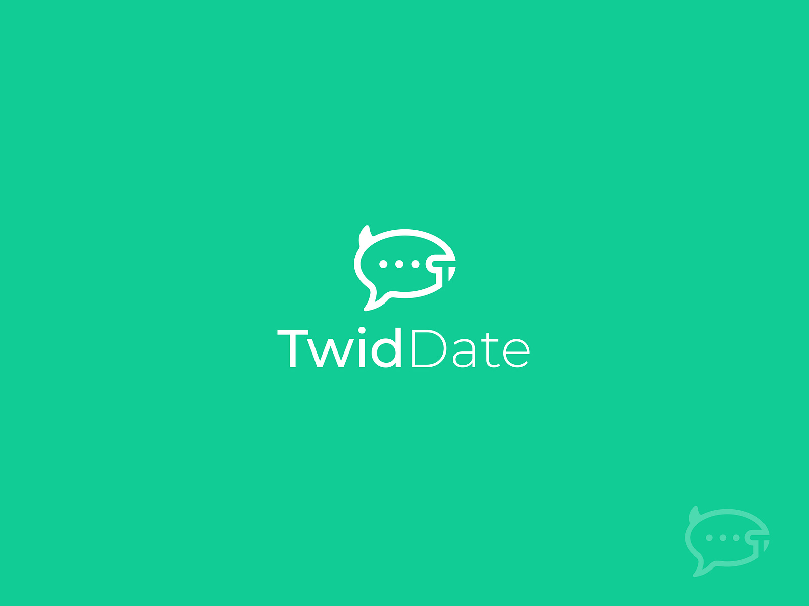 Twid Date Chat logo by Mishad Mahamud on Dribbble