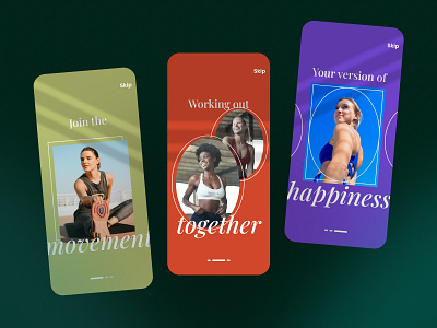 Fitness Splash Screen Mobile App UI by Aurora Phan on Dribbble