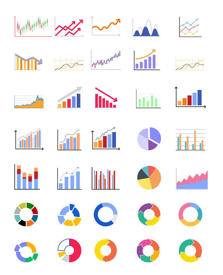 Statistics Graph and charts by Ashraful Islam on Dribbble